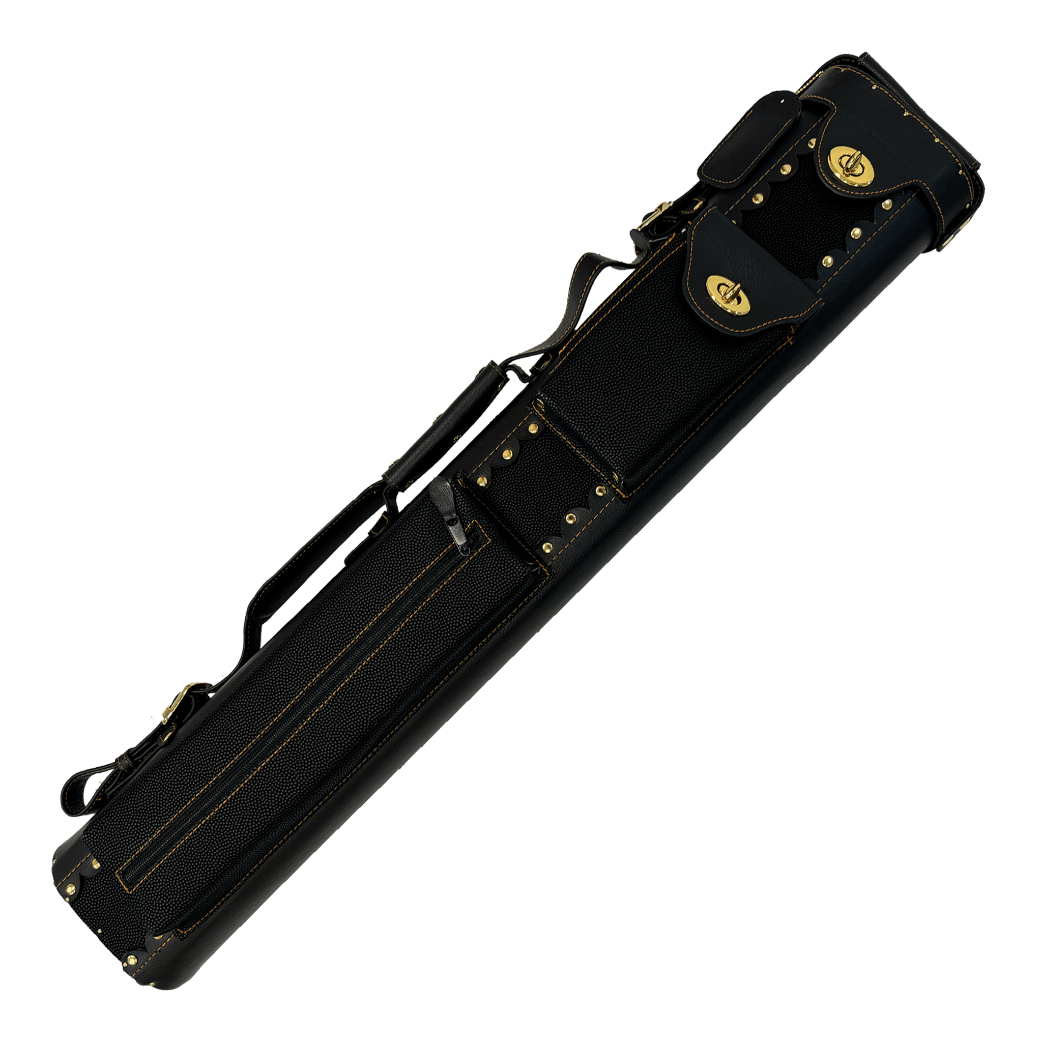 Buy Mitchell 2-Piece Black & Gold Heavy Duty Tube Cue Case – Cue Store