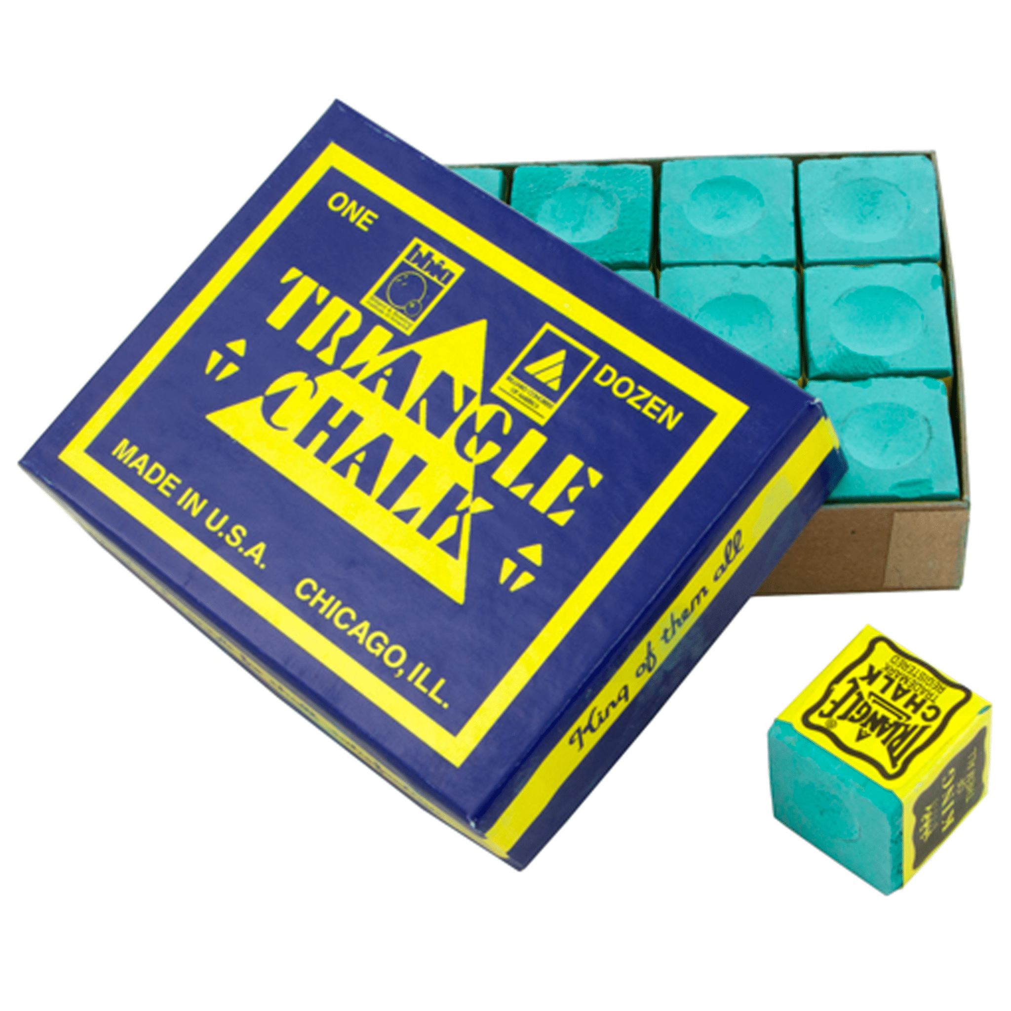 Buy Triangle Chalk (12 Pack) from Cue Store