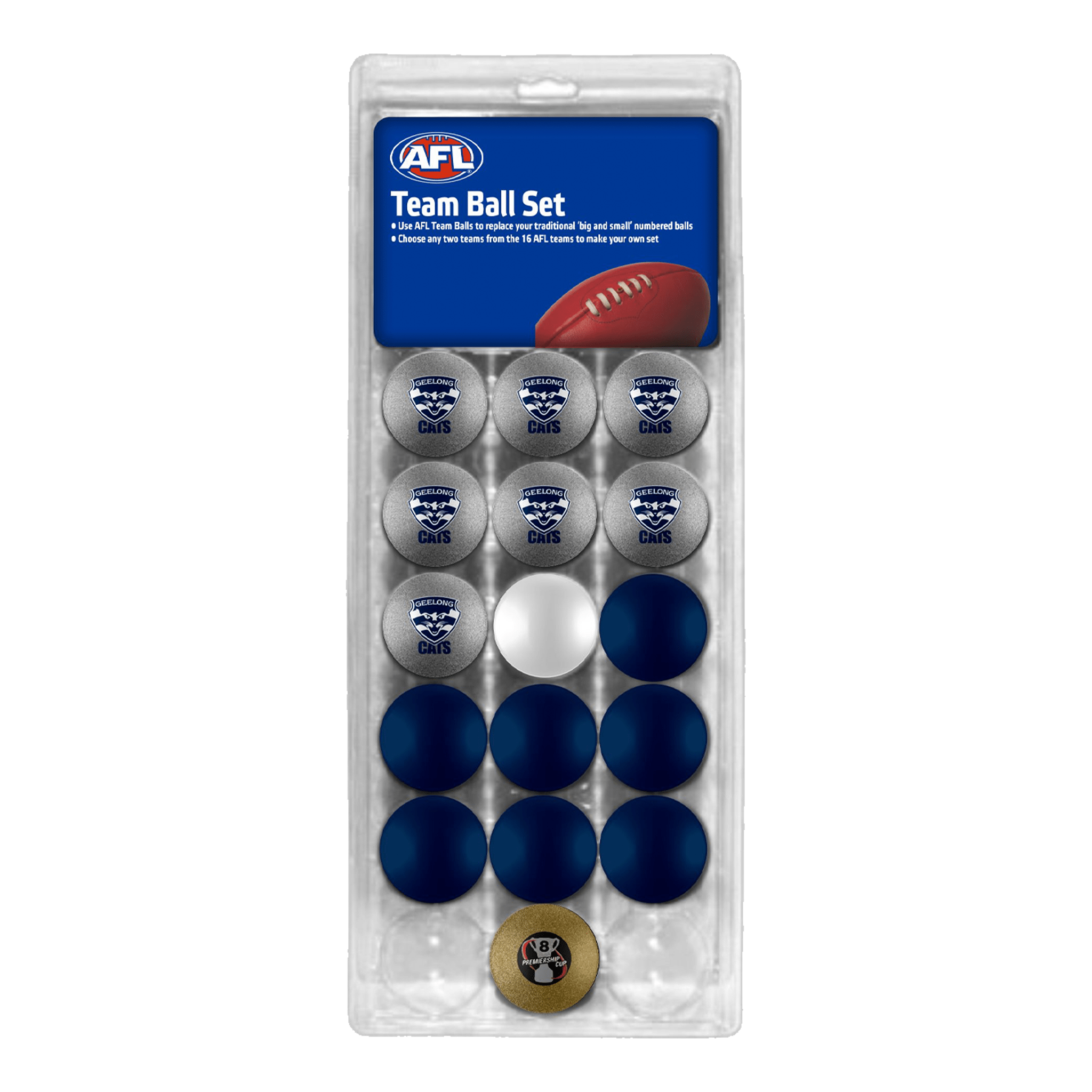 Buy AFL Teams Pool Ball Set from Cue Store