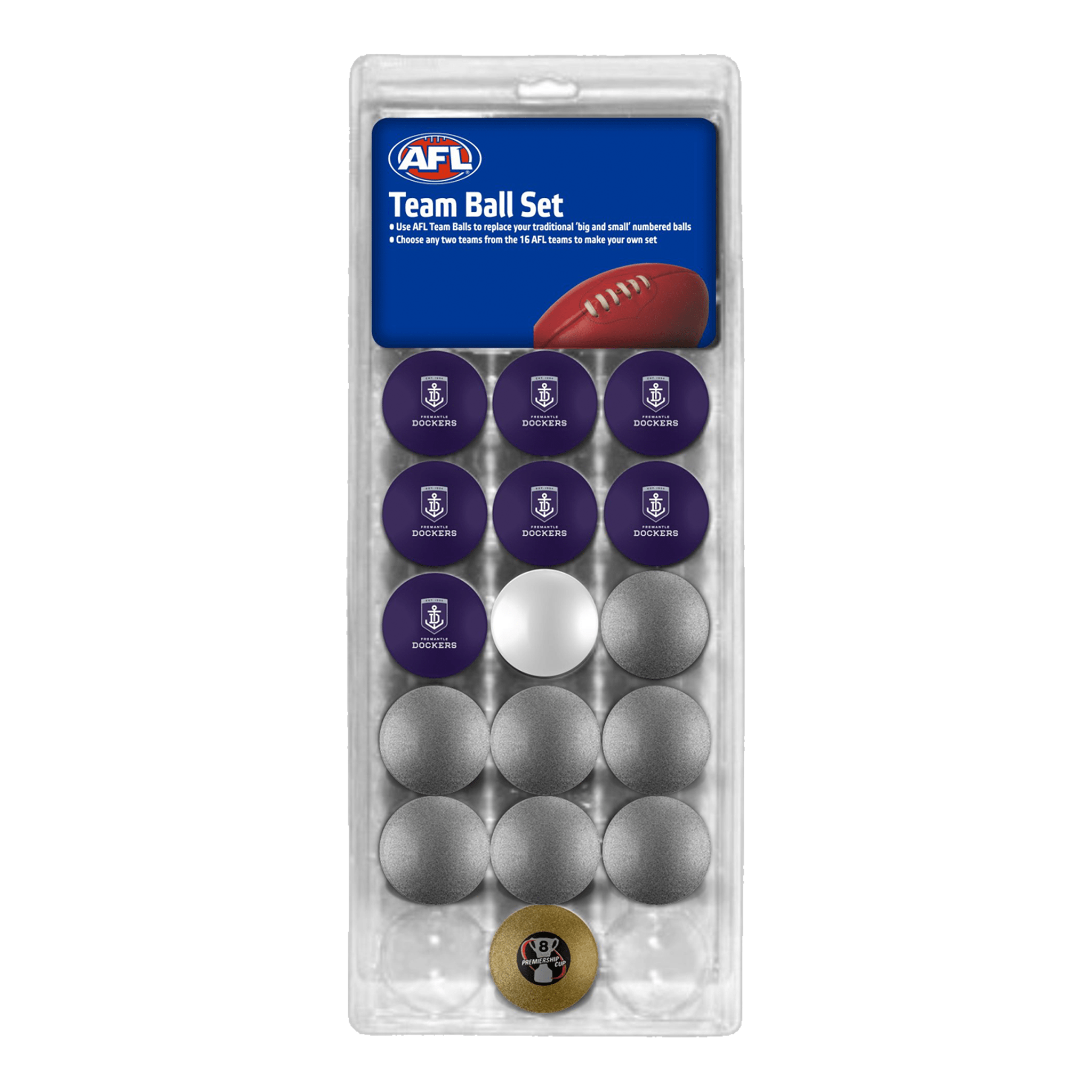 Buy AFL Teams Pool Ball Set from Cue Store