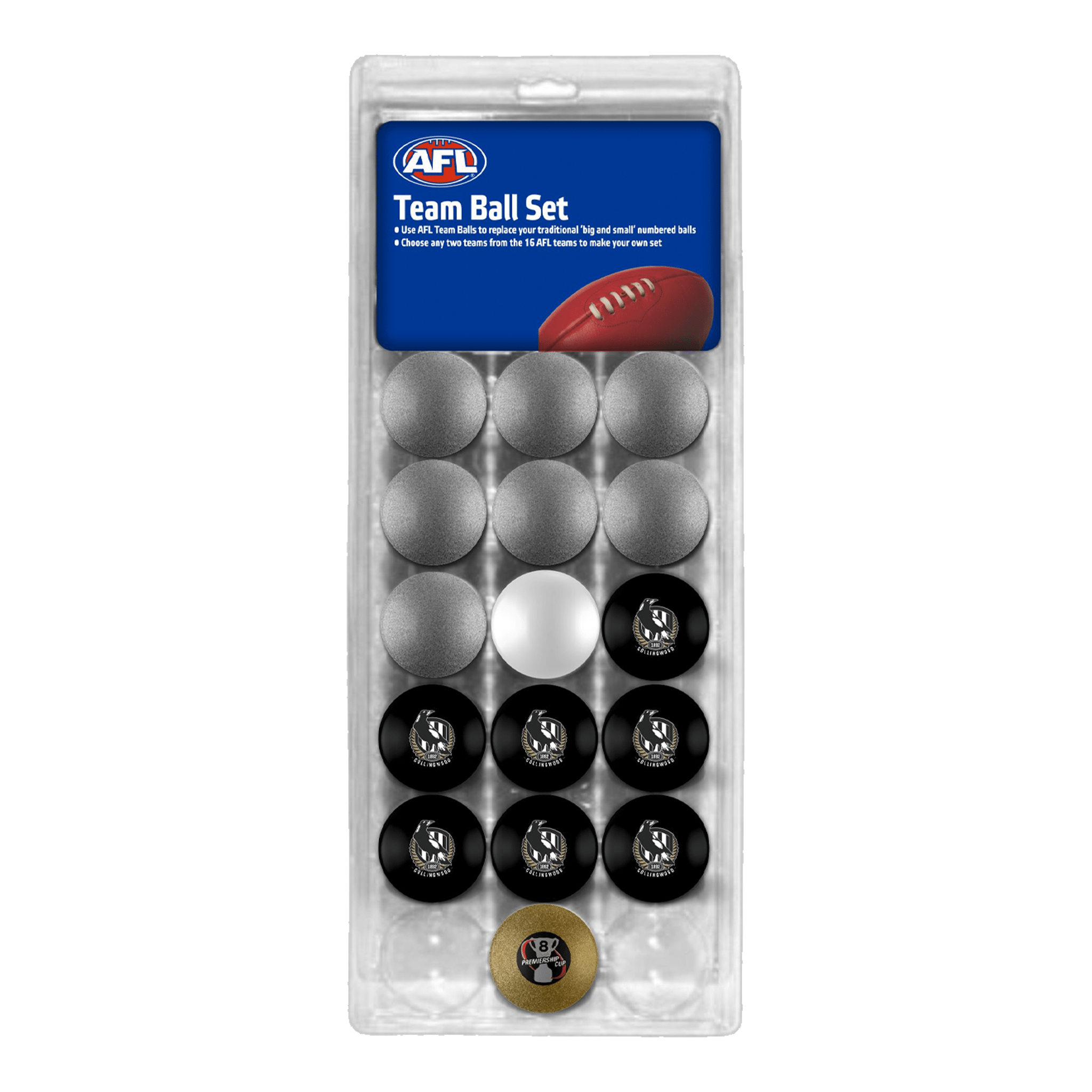 Buy AFL Teams Pool Ball Set from Cue Store