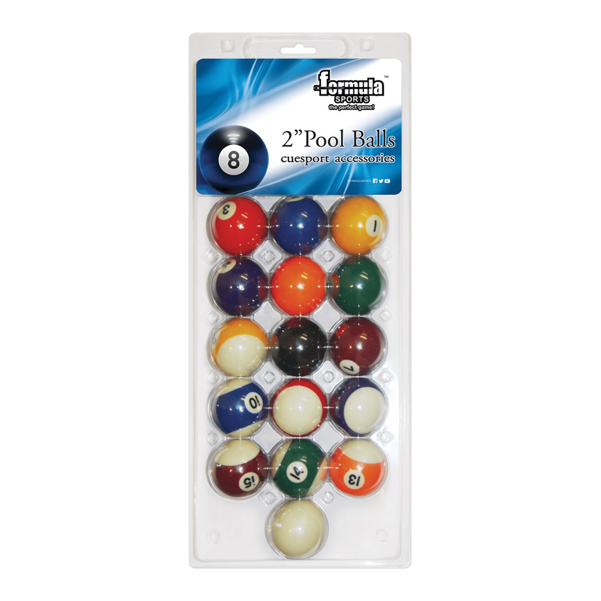 Buy Formula Sports Standard 2" Kelly Pool Ball Set from Cue Store